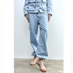 Zara | Pants & Jumpsuits | Zara High Rise Z975 Drawstring Jogger Jeans ...